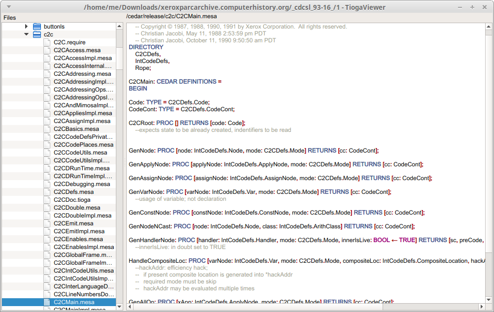 GitHub - rochus-keller/Cedar: Tools to study the Xerox Cedar/Mesa ...